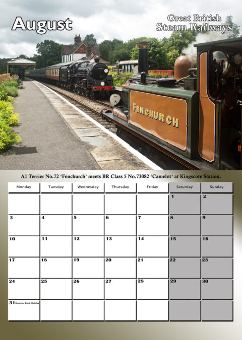 Great British Steam Railways Calendar 2026 | Writtle Photographic